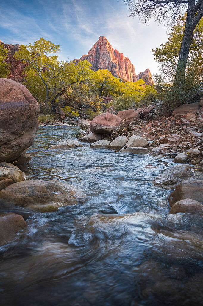 Virgin River and Watchman at Zion NP - Landscape Critiques - Nature ...